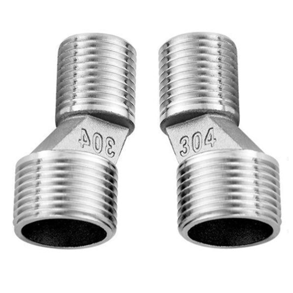 tegongse Uprgades Steel Plumbing Adapters Metal Offset Connector ...