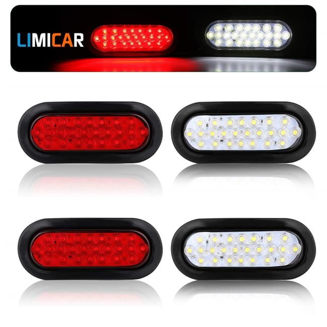 tek NT77838 6 in. Limicar 24 LED Flatbed Oval Trailer Lights for Trucks ...