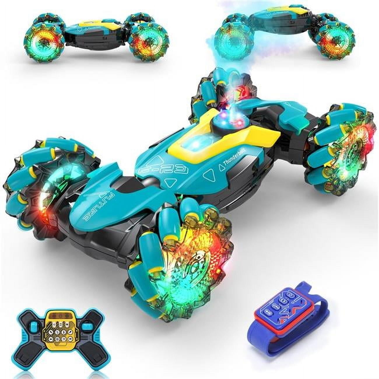 tek NT81826 DEERC Gesture Sensing RC Stunt Car with Fog Mist & Music ...