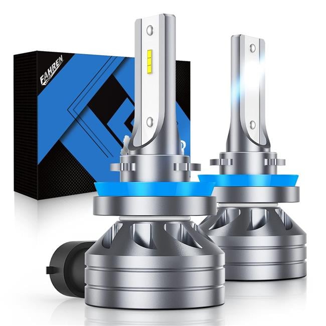 tek NT81099 H11-H8-H16 LED Fog Light Bulbs, 12000LM 6500K Cool White ...