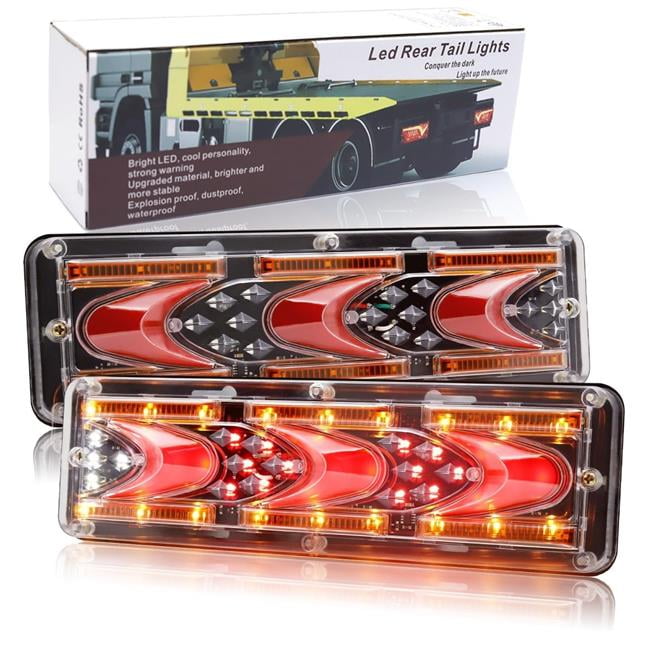 tek NT75555 LED 24V Reverse Tail Lights with Turn Signal for Trailer ...