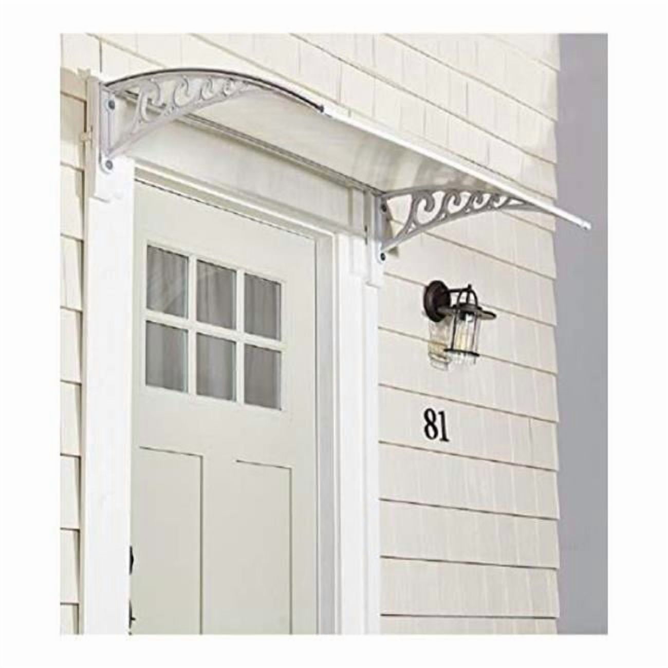 tek NT76918 UNO1RC The Lakeside Collection White 47.5 in. Window Awning ...