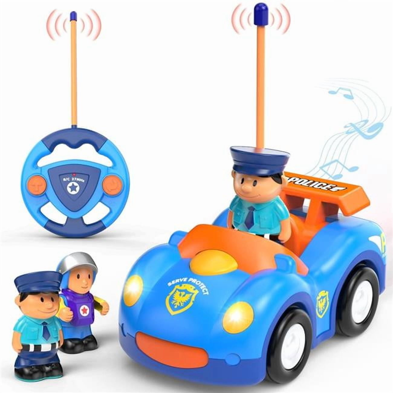 tek NT79852 UNO1RC Remote Control Car for Toddlers, RC Police Car Toys ...