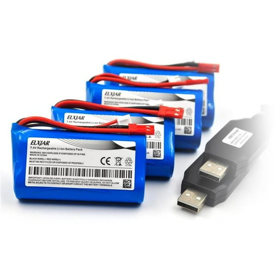 tek NT77438 UNO1RC 7.4V 1500mAh LI-ION Battery Replacement for HUANQI ...