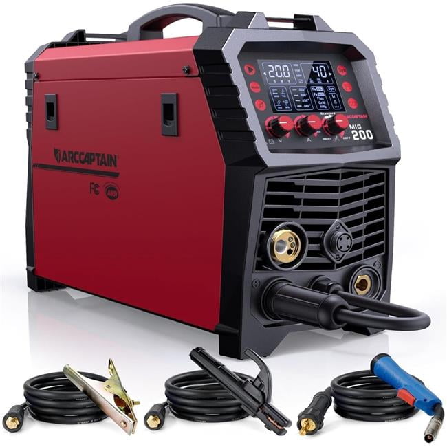 tek NT76680 UNO1RC ARCCAPTAIN MIG Welder, 200Amp 6-in-1 Gas MIG ...