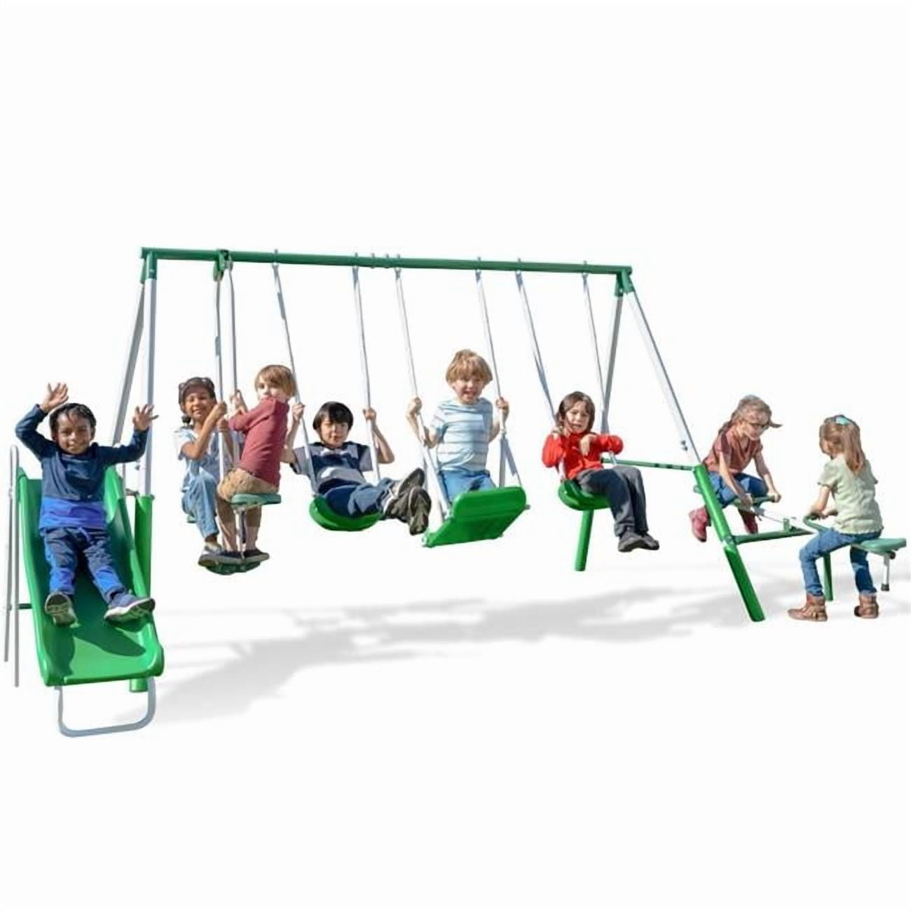 tek NT81360 UNO1RC Sportspower Park Ridge Metal Swing Set - 2 Swings ...