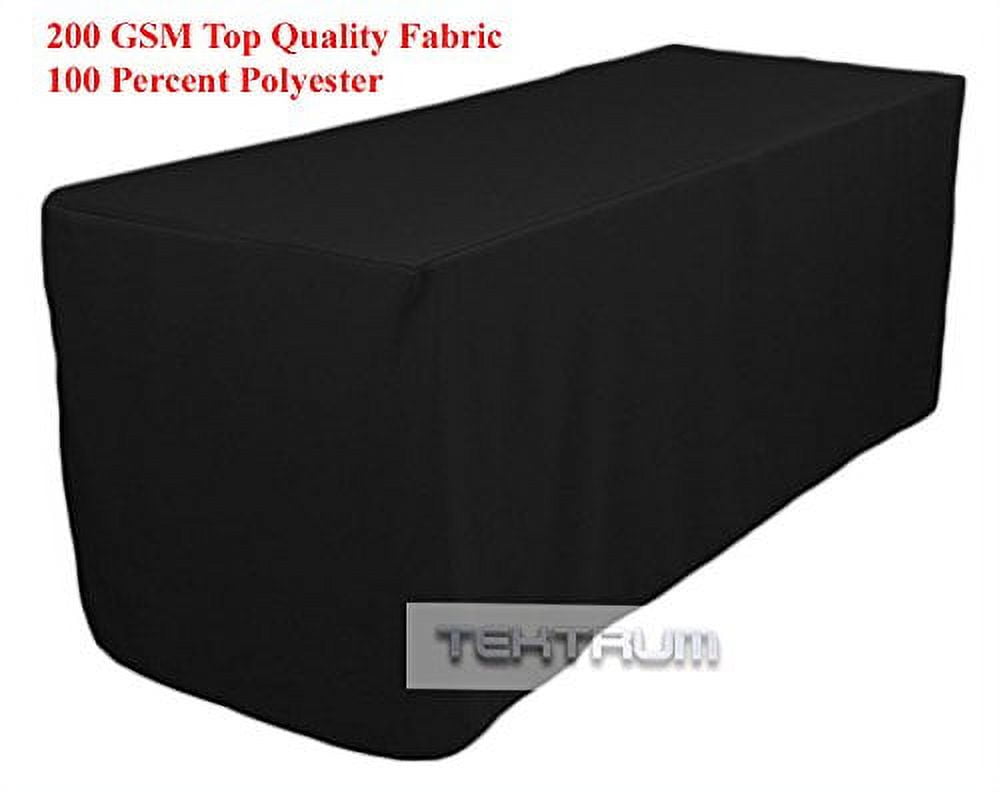 tektrum 6-feet long fitted table dj jacket cover for trade show - thick ...