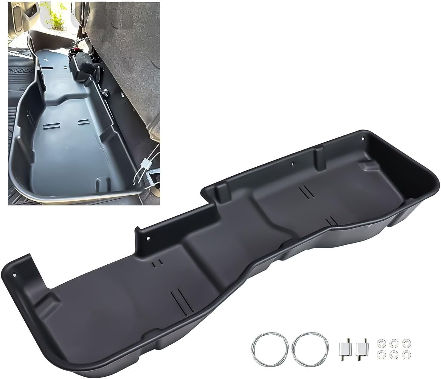 telfair Under Seat Storage Box, Truck Rear Cargo Storage Tray Fits 2020 ...