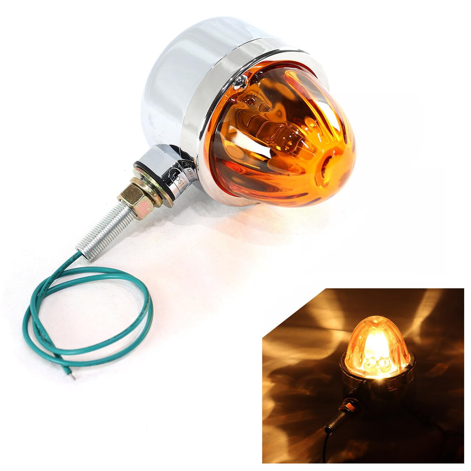 telfair Watermelon Light Glass STF9 Lens, Amber Halogen Single Face Die ...
