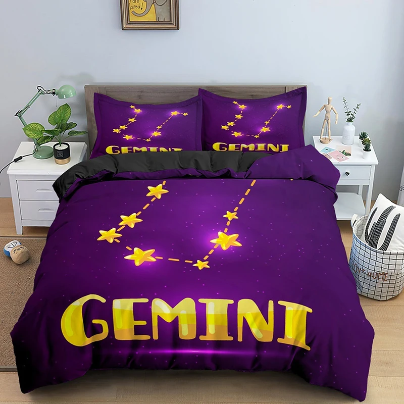 tellation King Duvet Cover Astrological Bedding Set for Kids Teens ...