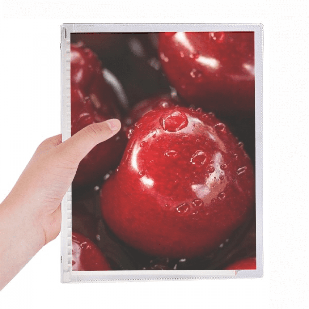 temperate red fruits picture cherry notebook loose diary refillable ...