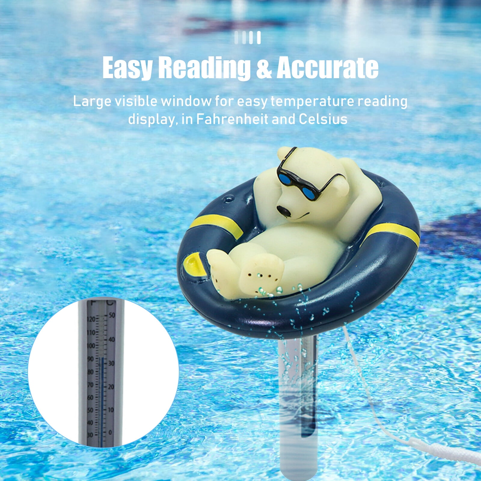 temperature gauge,Pool Thermometer Cartoon Shape Water Thermometer ...
