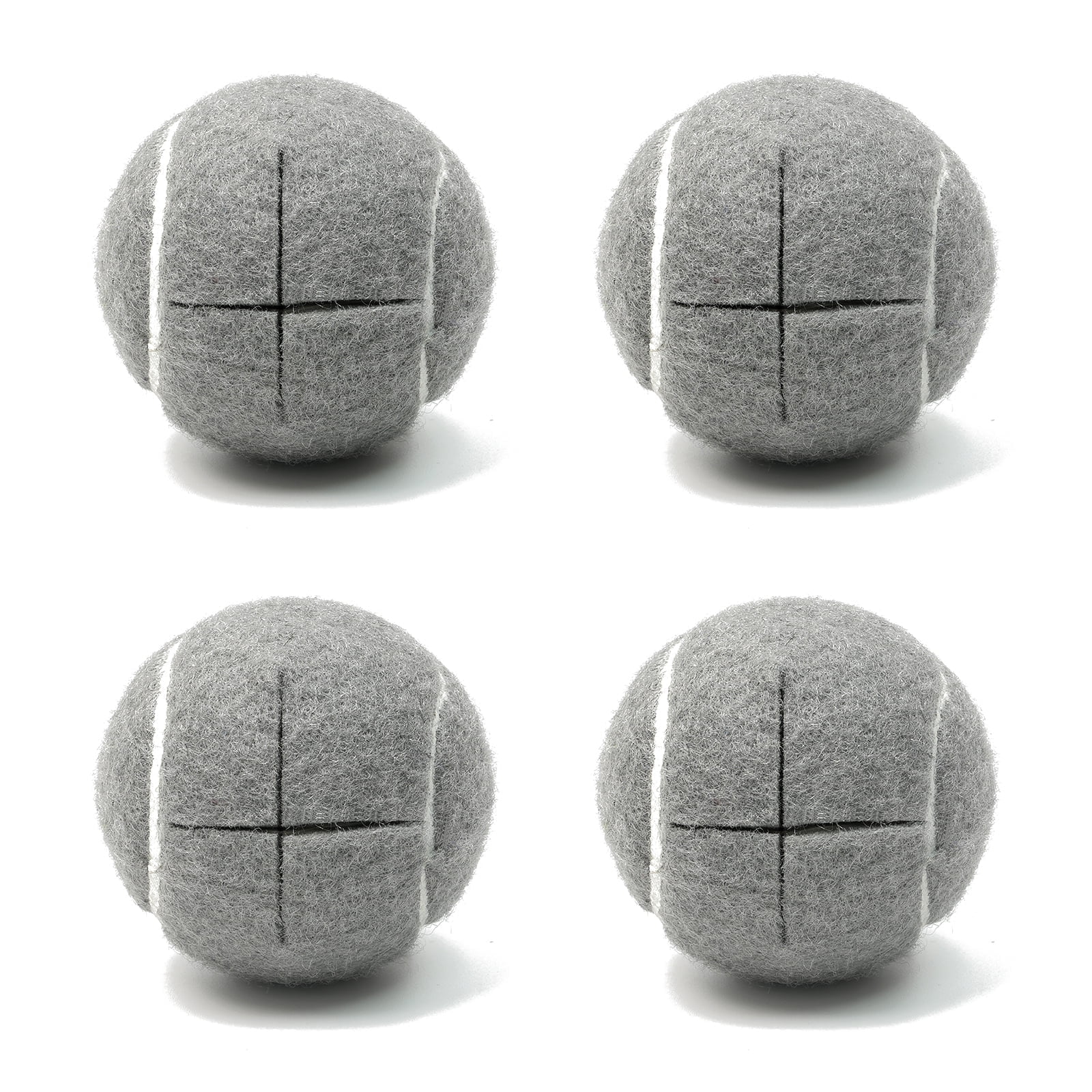 Outzen Tennis Balls for Walkers 2 inch, 4ct with Cross-Cut Fit ...