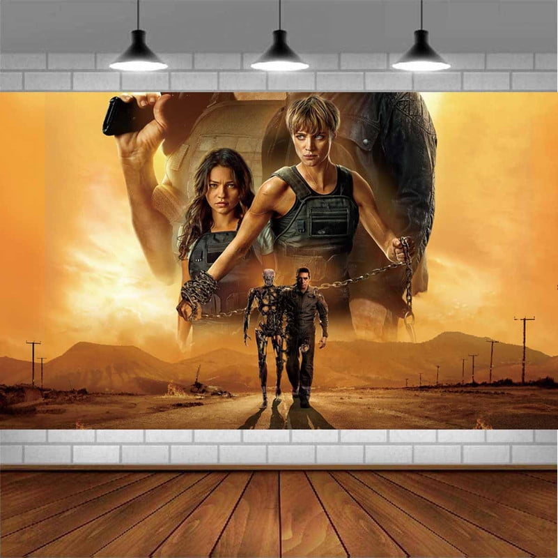 terminator Backdrop Banner Party Supplies Poster Movie Theme Background ...