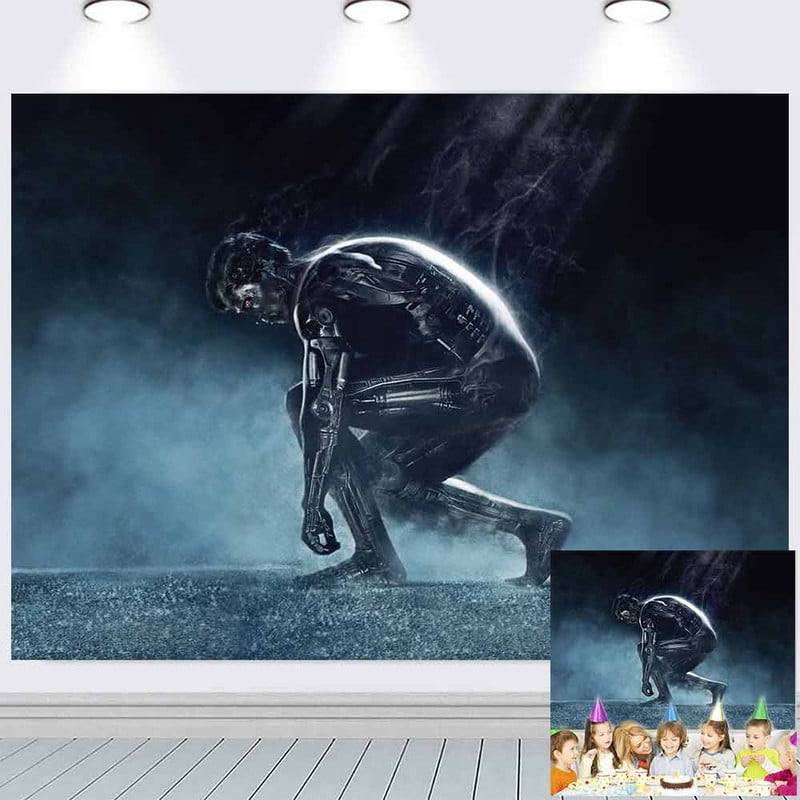 terminator Backdrop Banner Party Supplies Poster Movie Theme Background ...