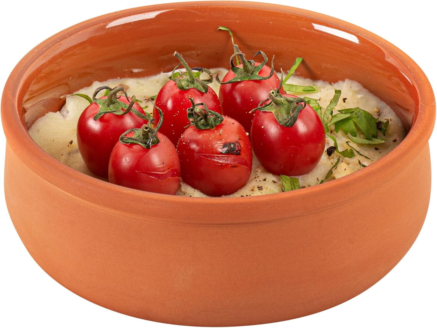 **-terra tek 17 ounce terracotta cazuelas, 10 brown glazed clay pots ...