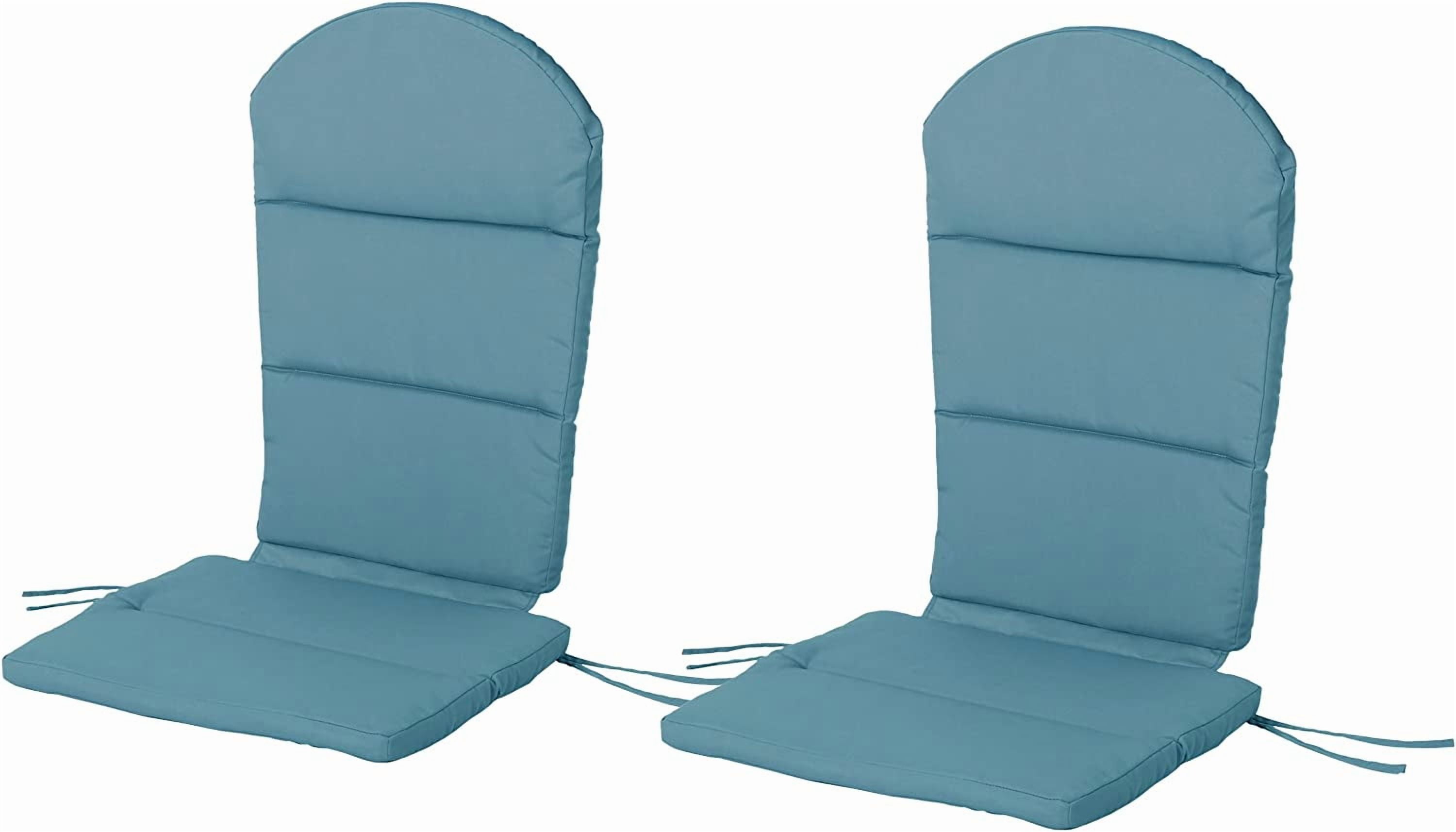 **terry outdoor water-resistant adirondack chair cushions (set of 2 ...