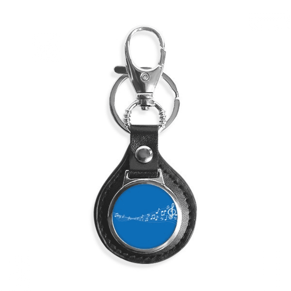 terweavg 5-le staff blue key chain keyholder hook leather metal ...