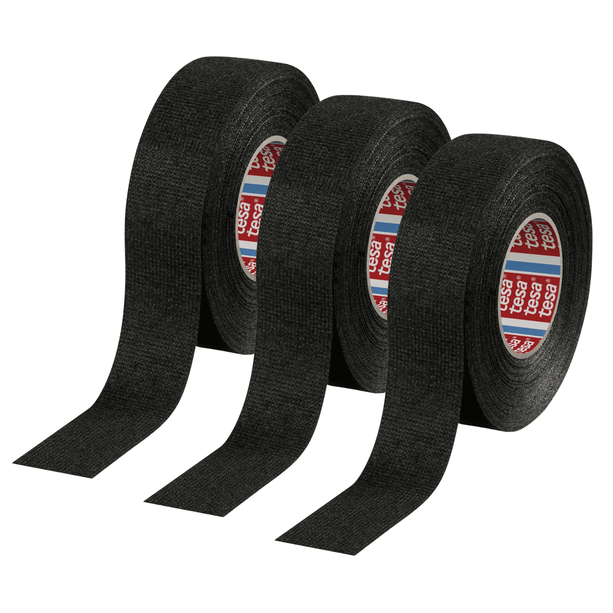 tesa PET Fleece Wire Harness Tape (51608): 3/4 in. x 27.3 yds. (Black ...