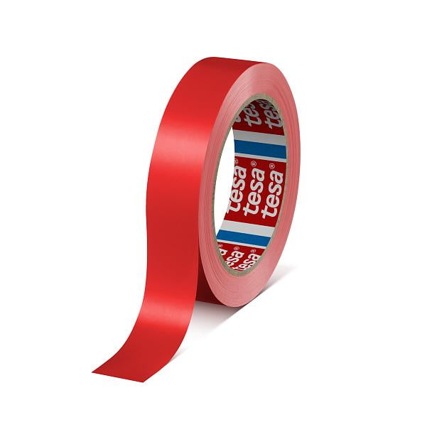 tesa PVC Packaging Tape (60404): 2 in. x 72 yds. (Red) - Walmart.com
