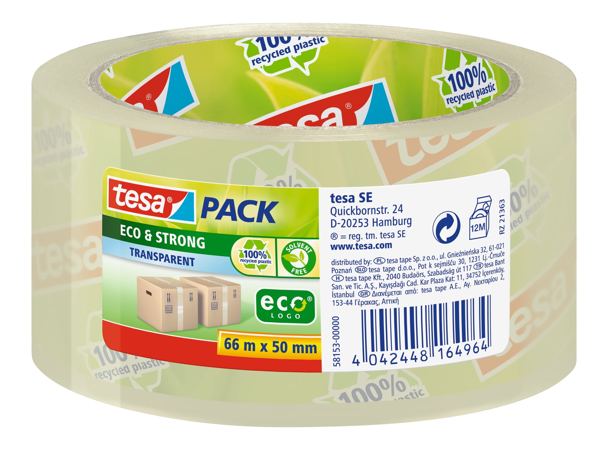 tesa Strong Clear Transparent Carton Sealing Tape Eco Friendly Packing ...