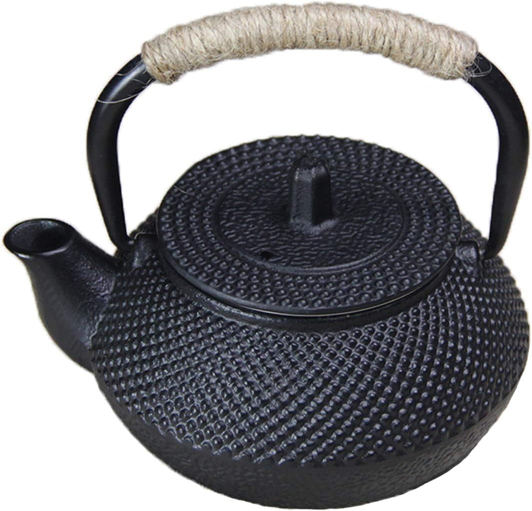 tetsubin Cast iron tea kettle japanese workshop teapot hobnail pattern with Stainless Steel ...