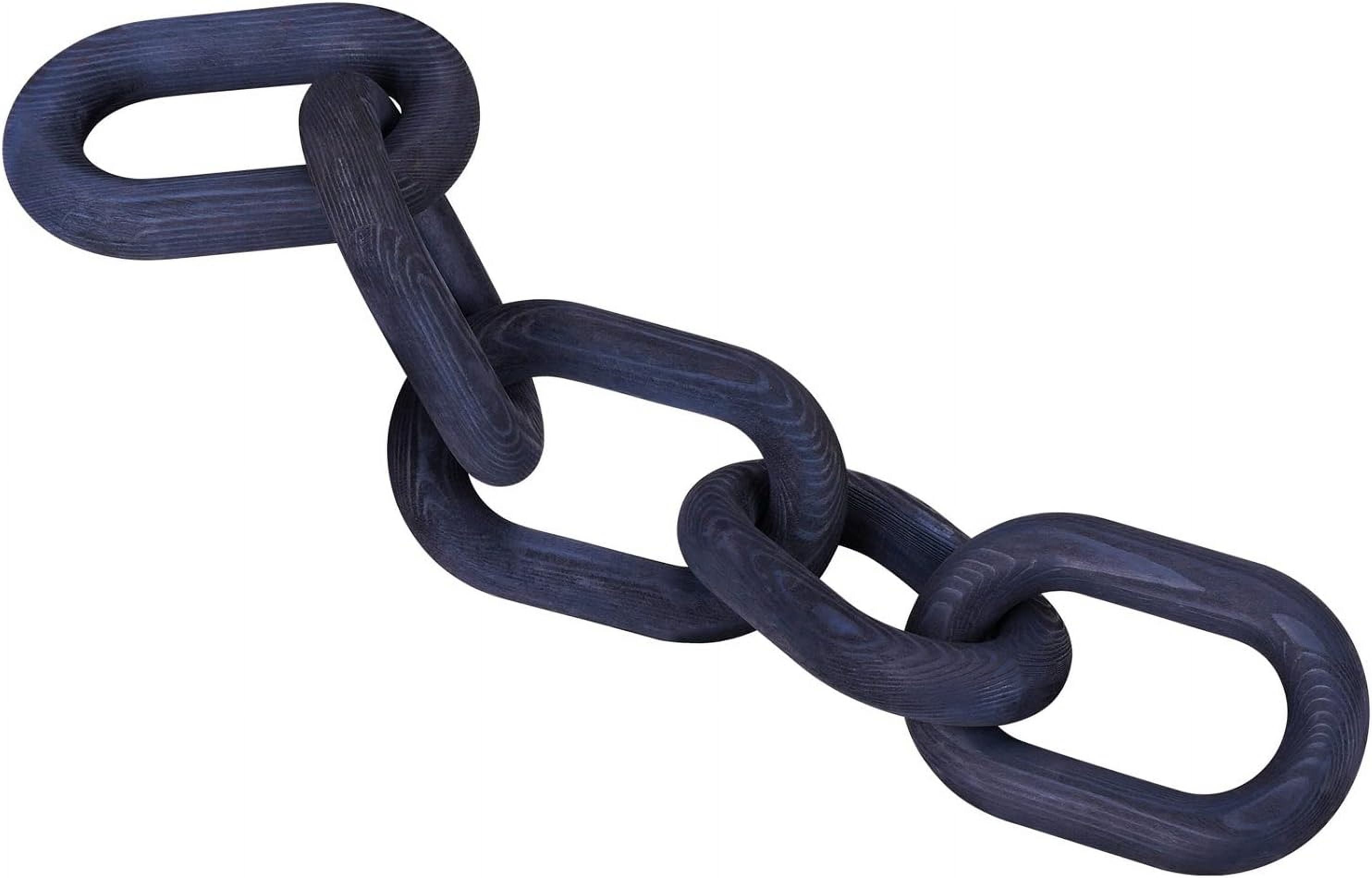 Decorative Wood Chain Link Modern Boho Farmhouse Decor 5 Link Chain ...