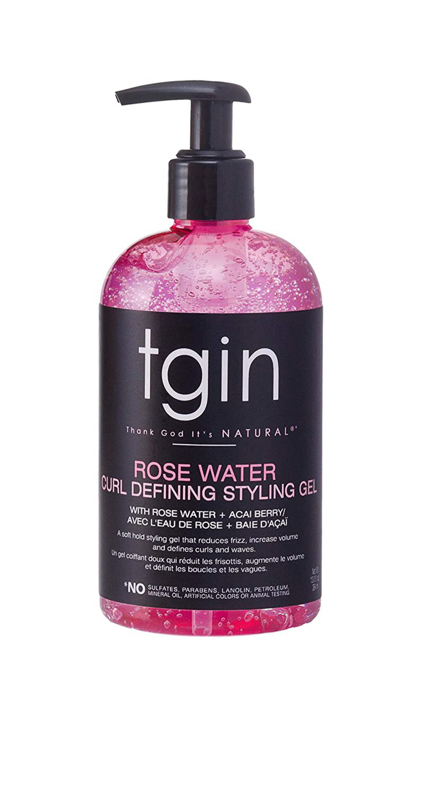 TGIN Curls N' Roses- Rose Water Curl Defining Styling Gel 12oz ...