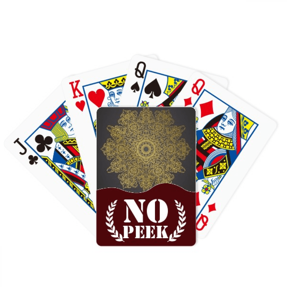 thai culture spread foil peek poker playing card private game - Walmart.com