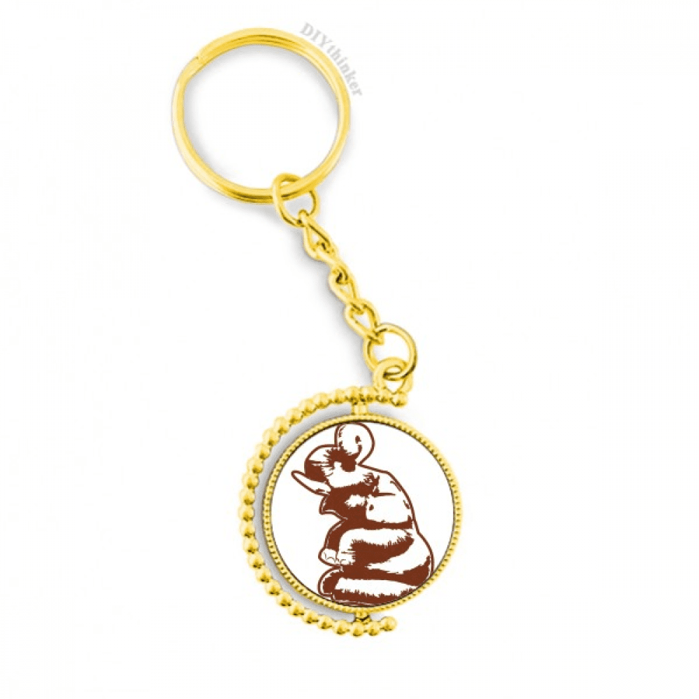 thai culture thailand sculpture metal connector key chain accessory en ...