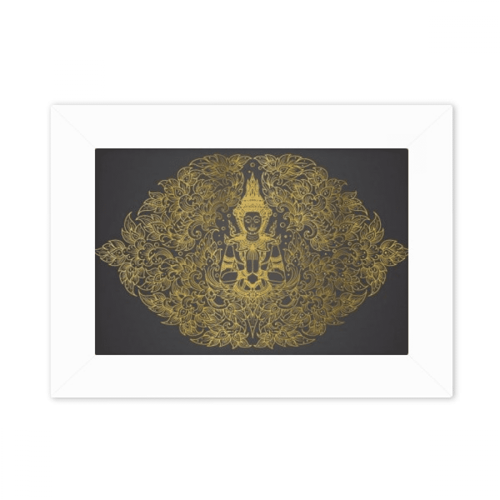 thai symmetrical foil illustration photo mount frame picture art ...
