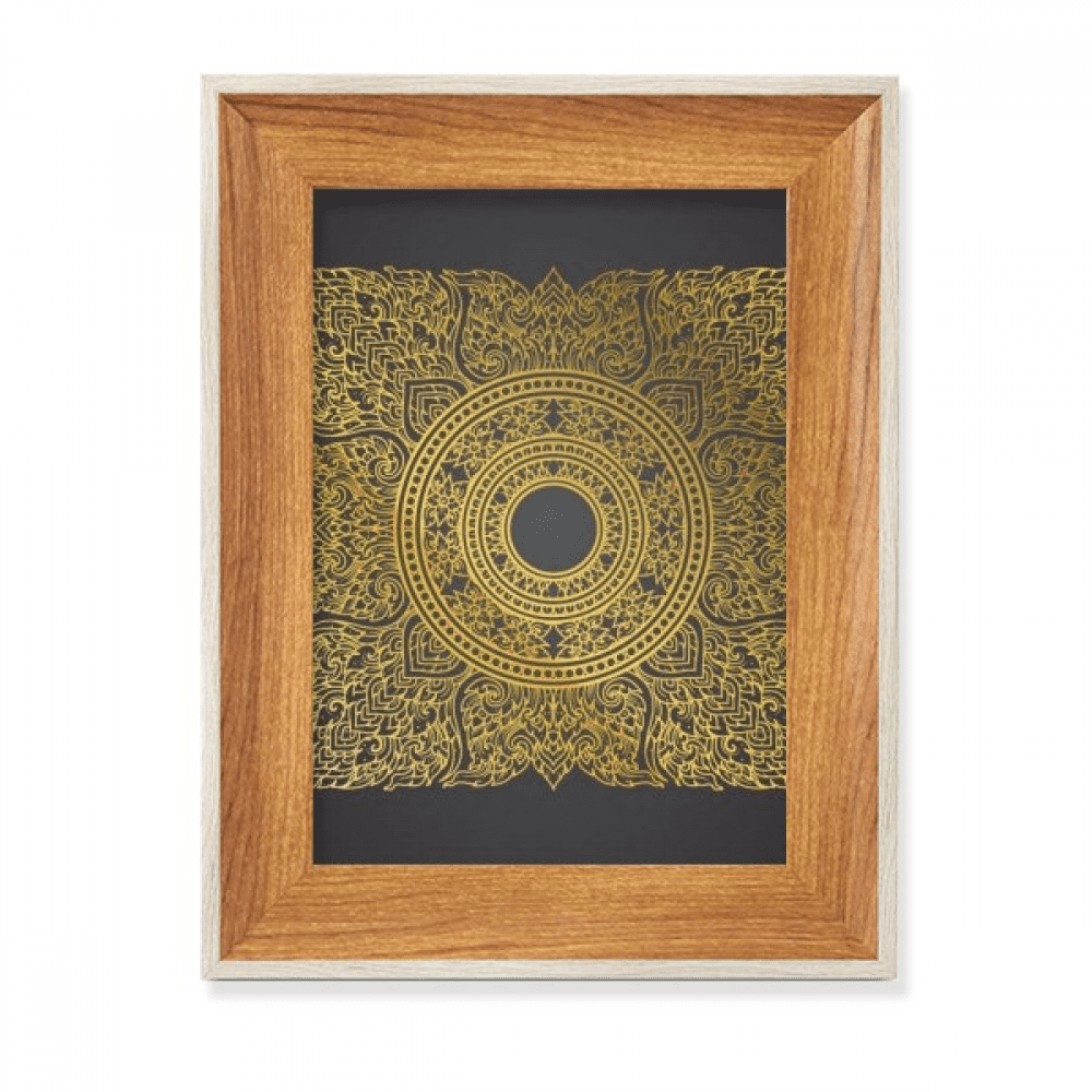 thailand culture foil desktop wooden photo frame display picture art ...