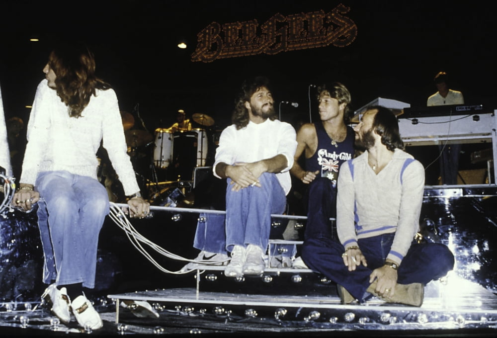 the Bee Gees sitting on stage Photo Print (10 x 8) - Walmart.com