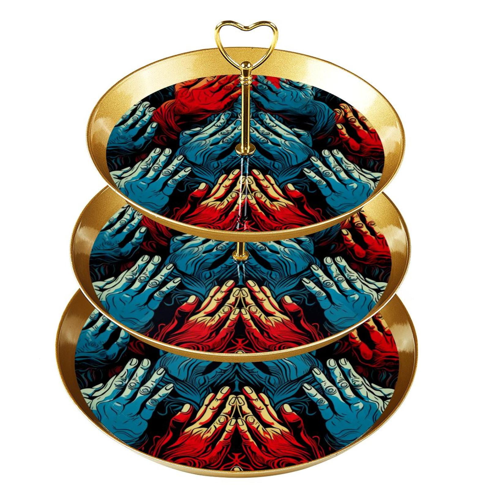 the Hands of Prayer Plastic Discs Dessert Table Holder with Iron ...