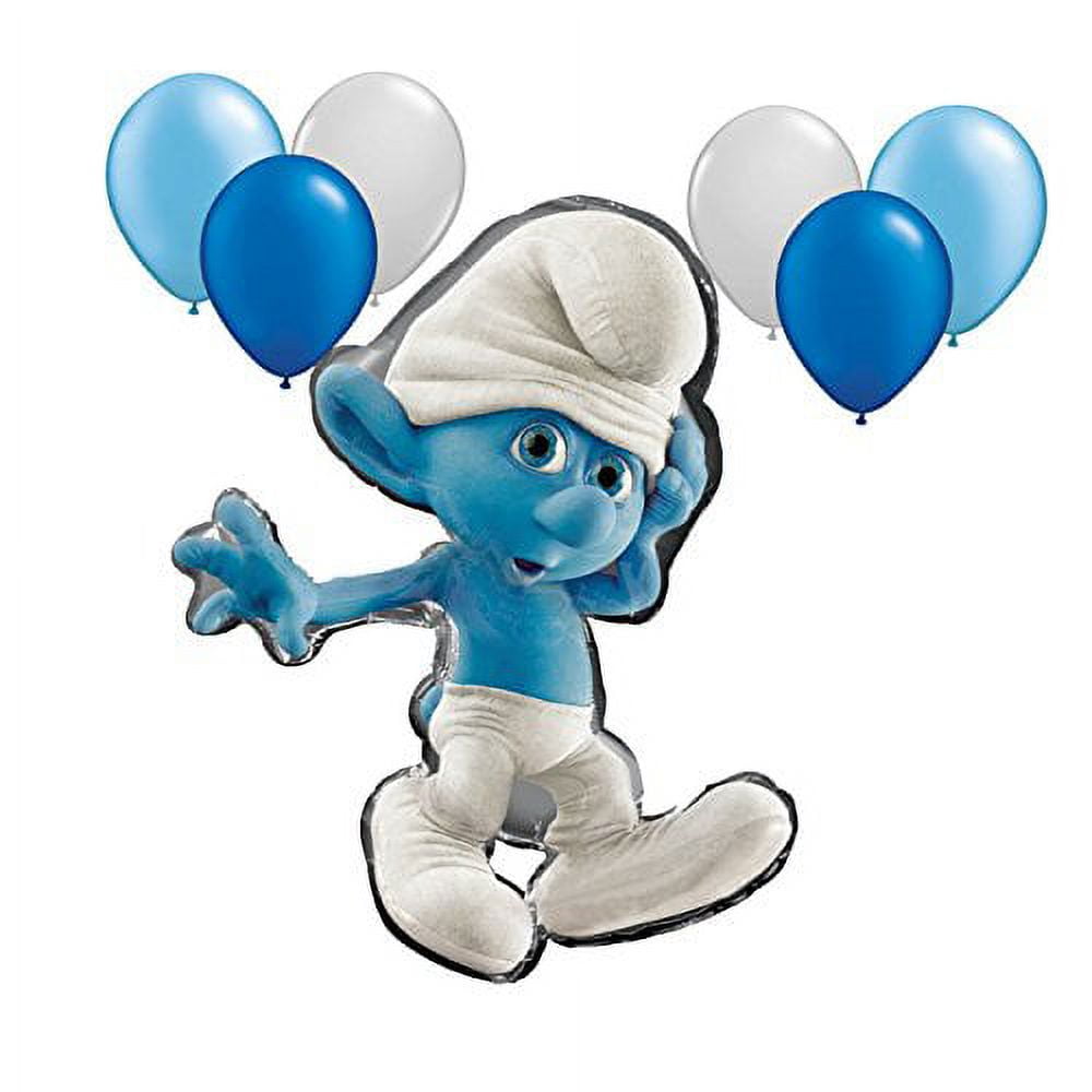 the Smurfs Clumsy Balloon Bouquet 7 pc - Walmart.com