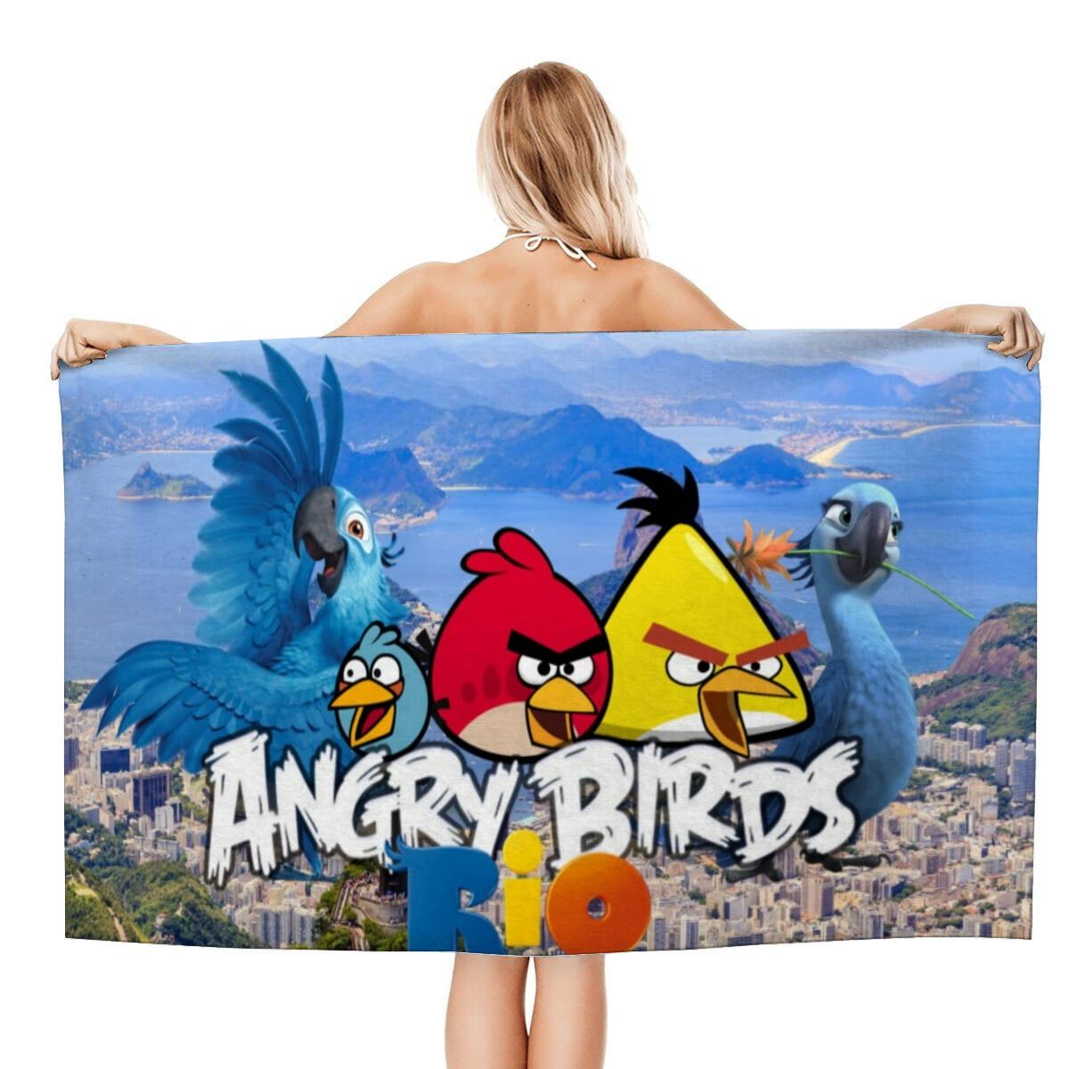 the angry birds movie Gifts Beach Towel for Women Girl Birthday ...