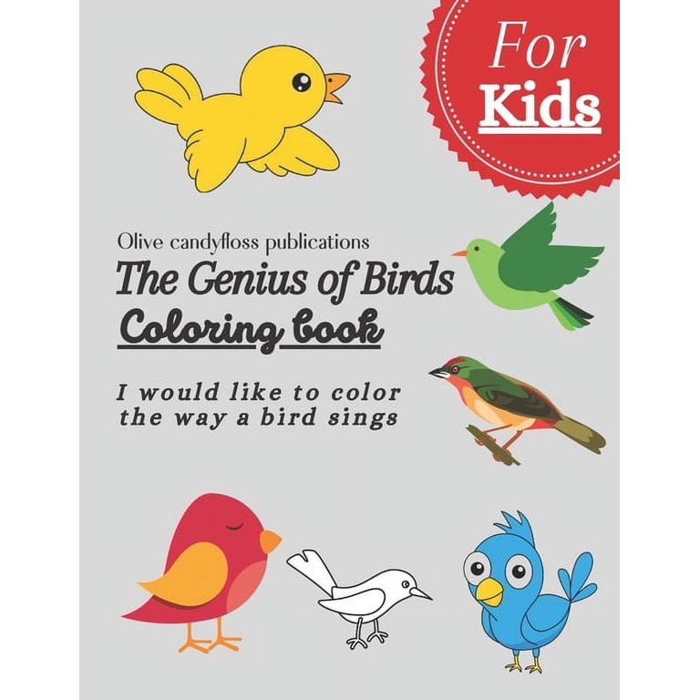 kids bird coloring book
