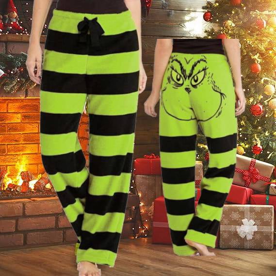 Grinch Pajama Pants, Grinch Pajama Pants Women Green, S-3Xl, Officially ...