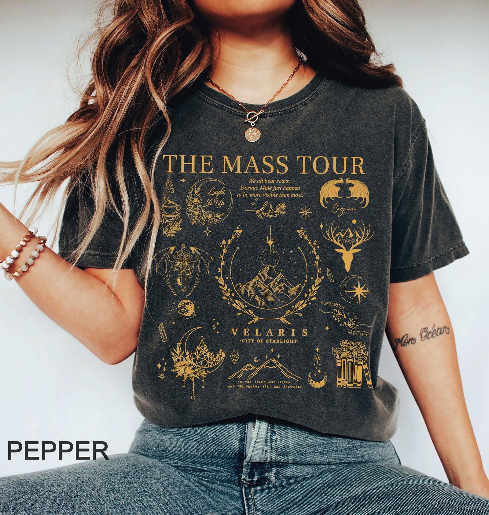 the mass tour tshirt, Velaris shirt, To the stars who listen, SJM Merch ...