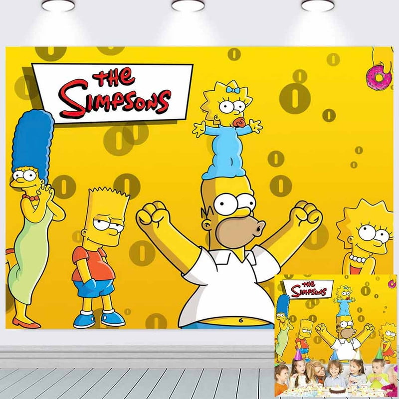 the simpson Backdrop Banner Party Supplies Poster Movie Theme ...