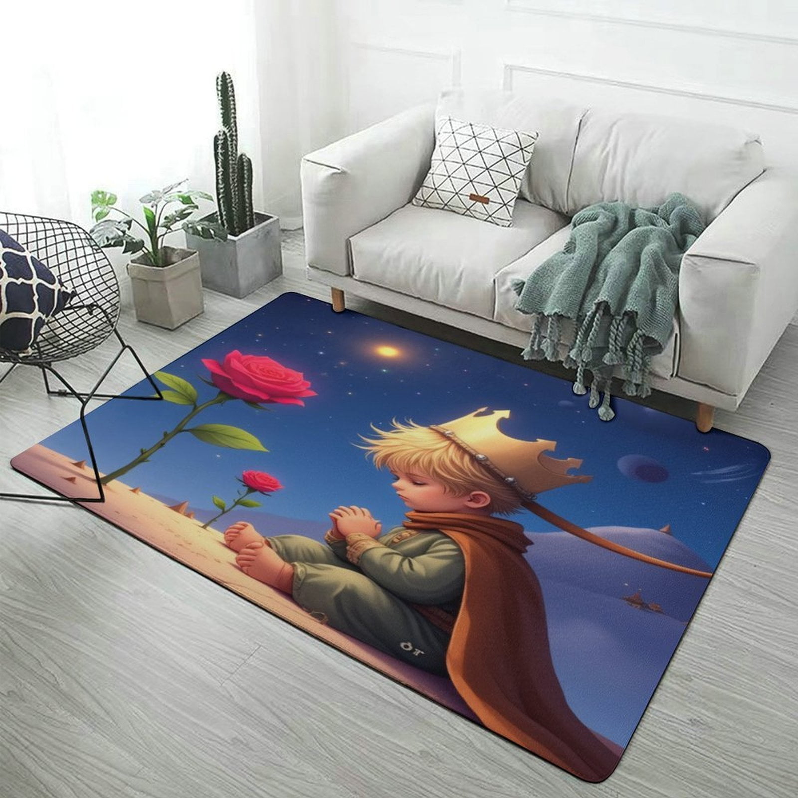 the teenager And The Rose Carpet Style Living Room Bedroom Rug Soft ...