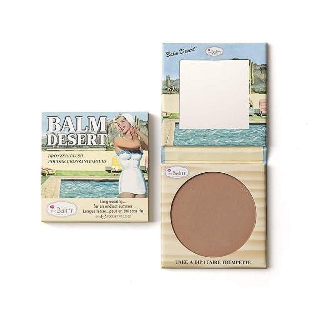 theBalm Desert Long-Lasting Bronzer/Blush, Natural Glow, Fade-Resistant ...