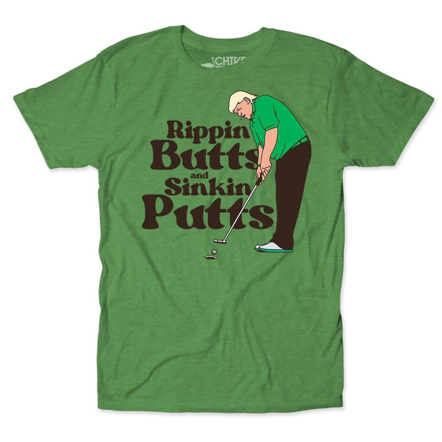 theCHIVE Men's John Dally Rippin Butts and Sinking Putts Golf T-Shirt ...