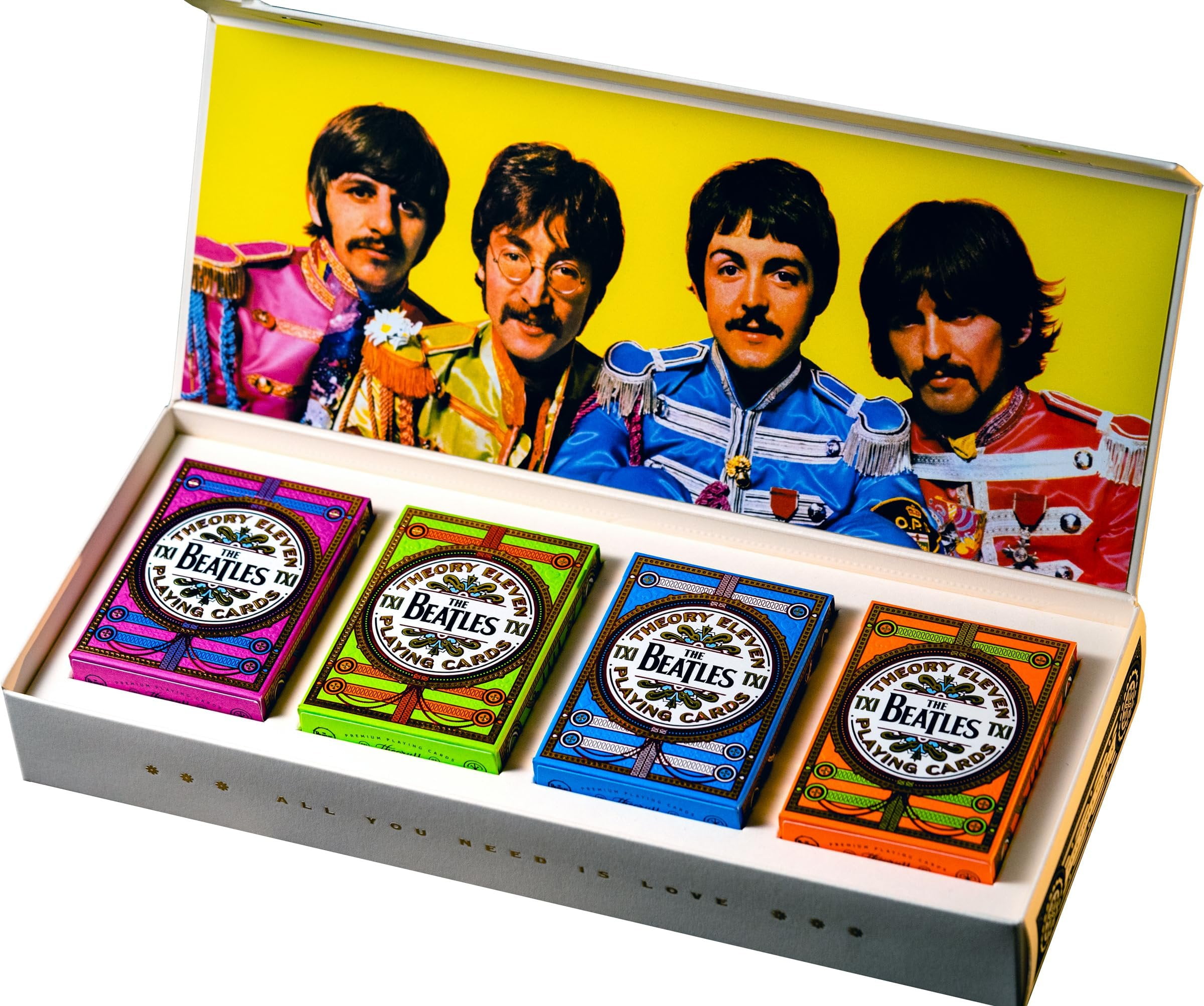 theory11 The Beatles Playing Cards Box Set - Four Deck Premium ...