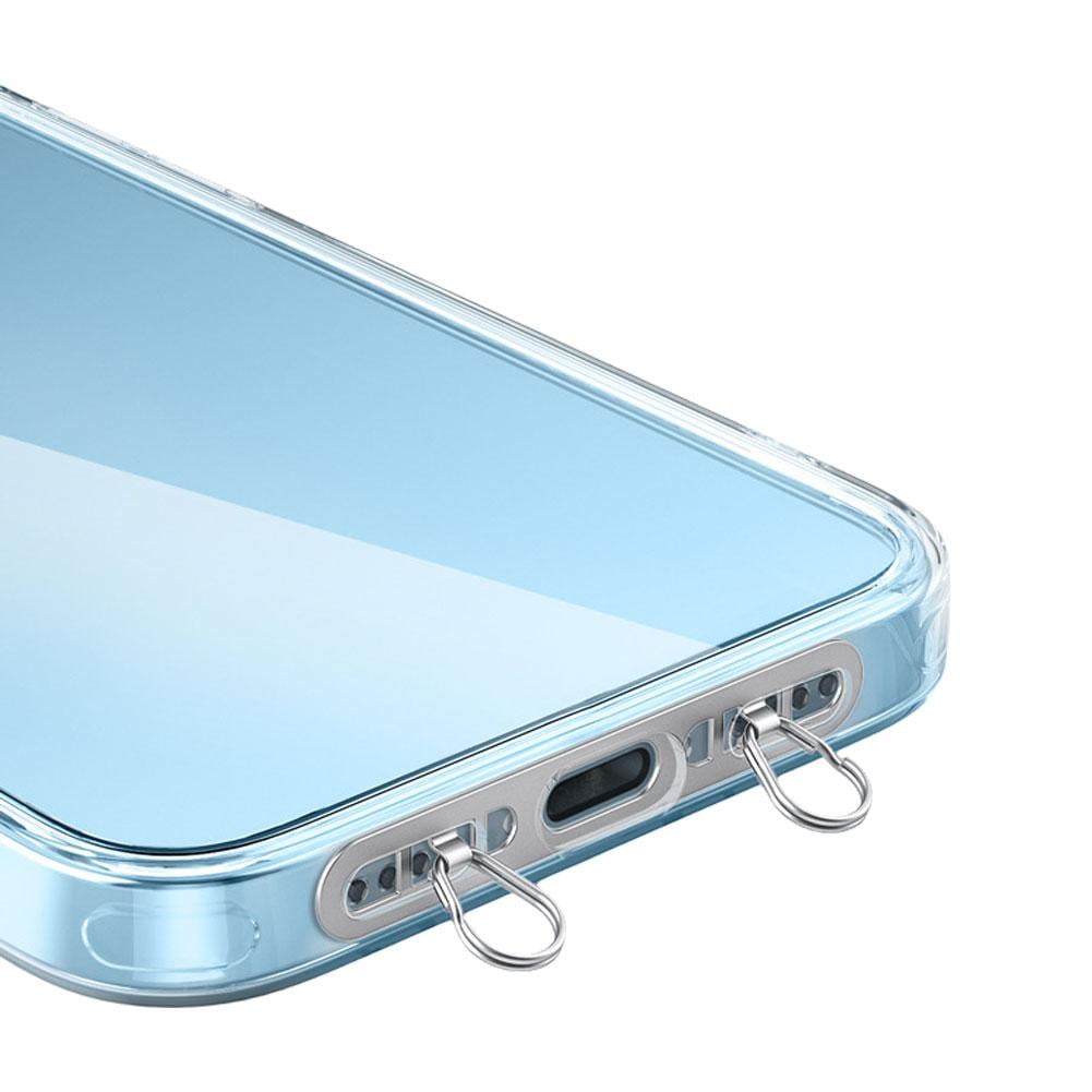 thin Cellone Lanyard Metal one Tether Tab Double Bule Hole Cell Lanyard ...