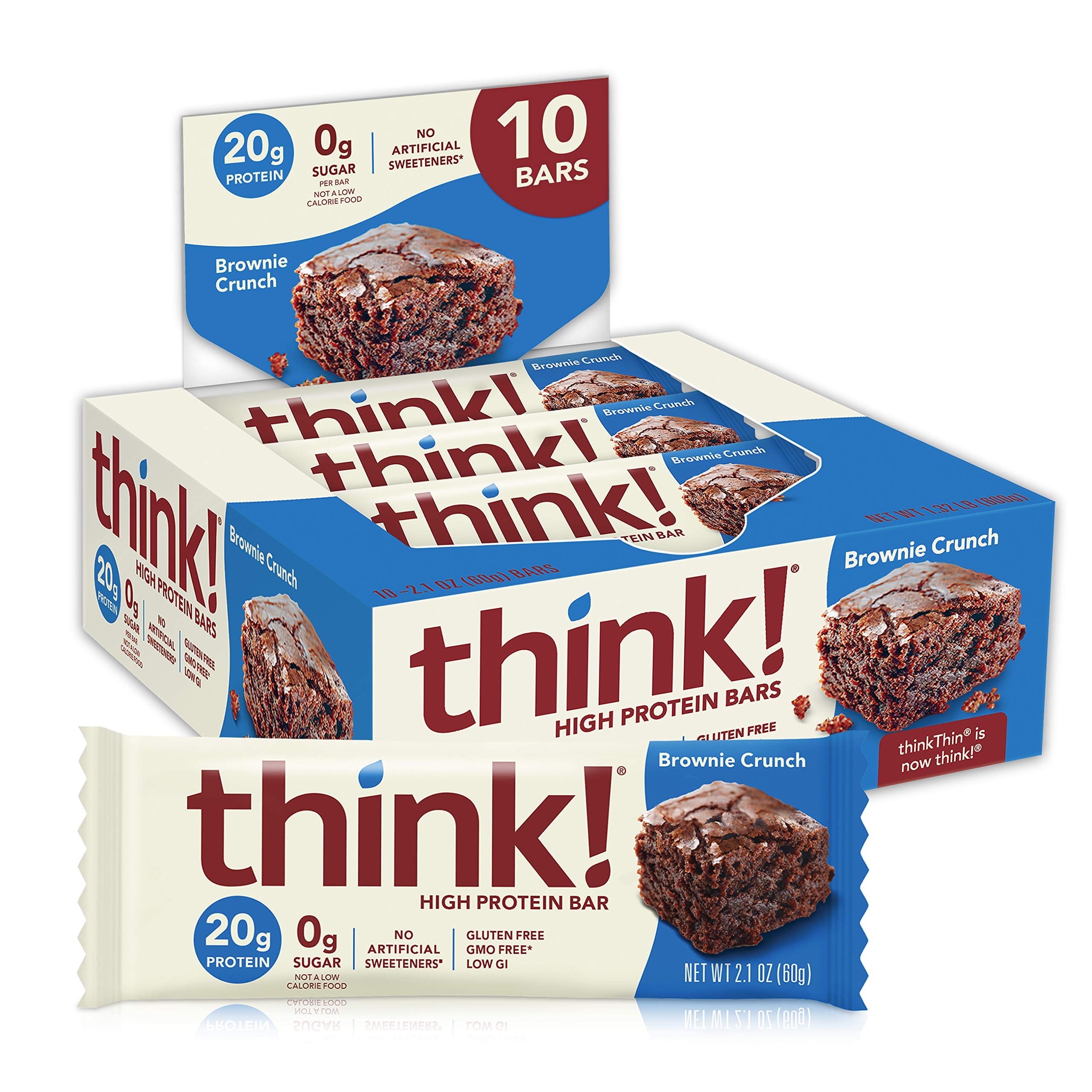 think! Protein Bars, High Protein Snacks, Gluten Free, Sugar Free ...