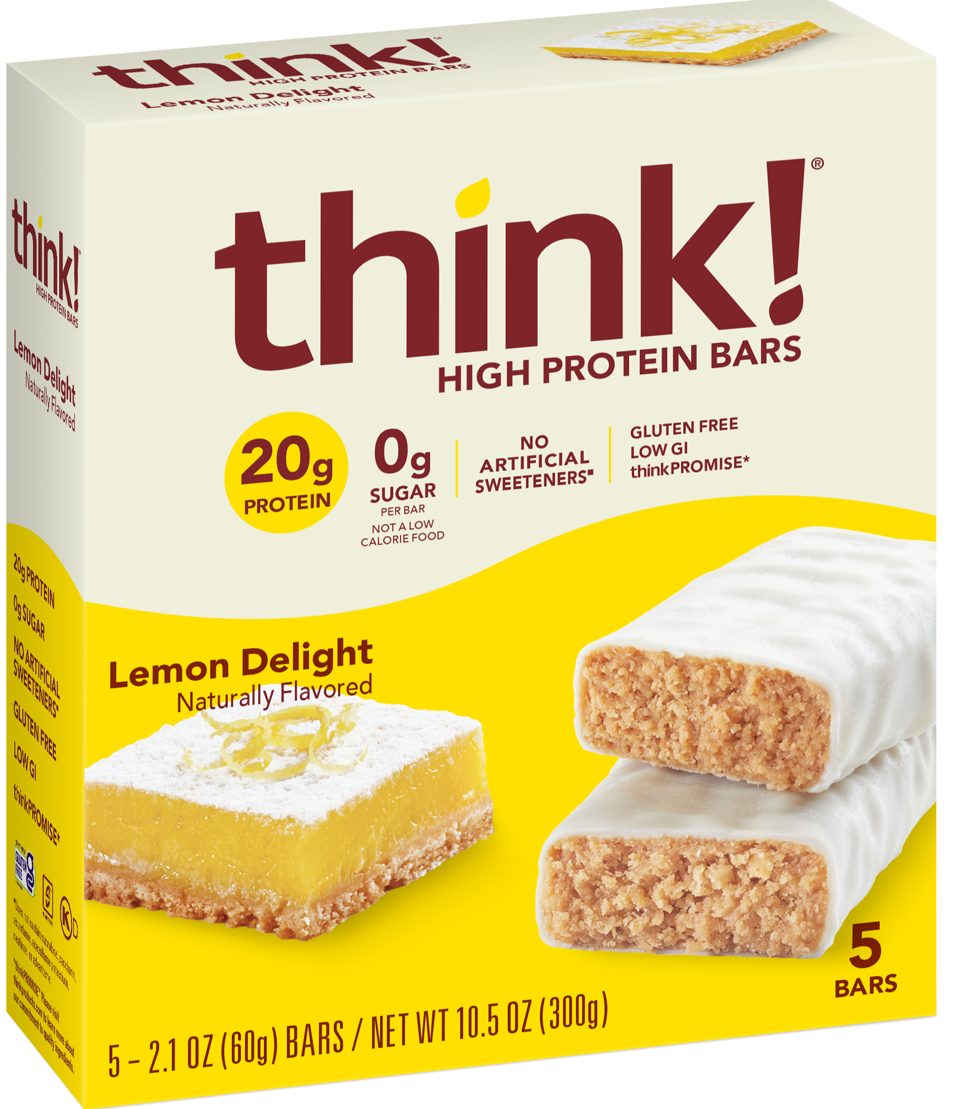 ThinkThin High Protein Bar Lemon Delight 20g Protein 5 Ct Walmart ThinkThin High Protein Bar Lemon Delight 20g Protein 5 Ct Walmart
