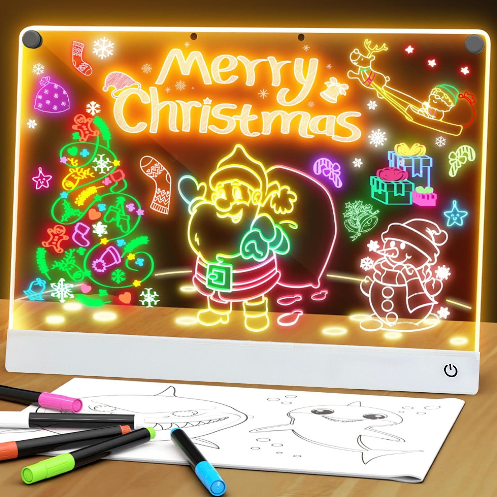 thiot LED Note Board with 7 Colors, Lumiboard Drawing Board, Light Up ...