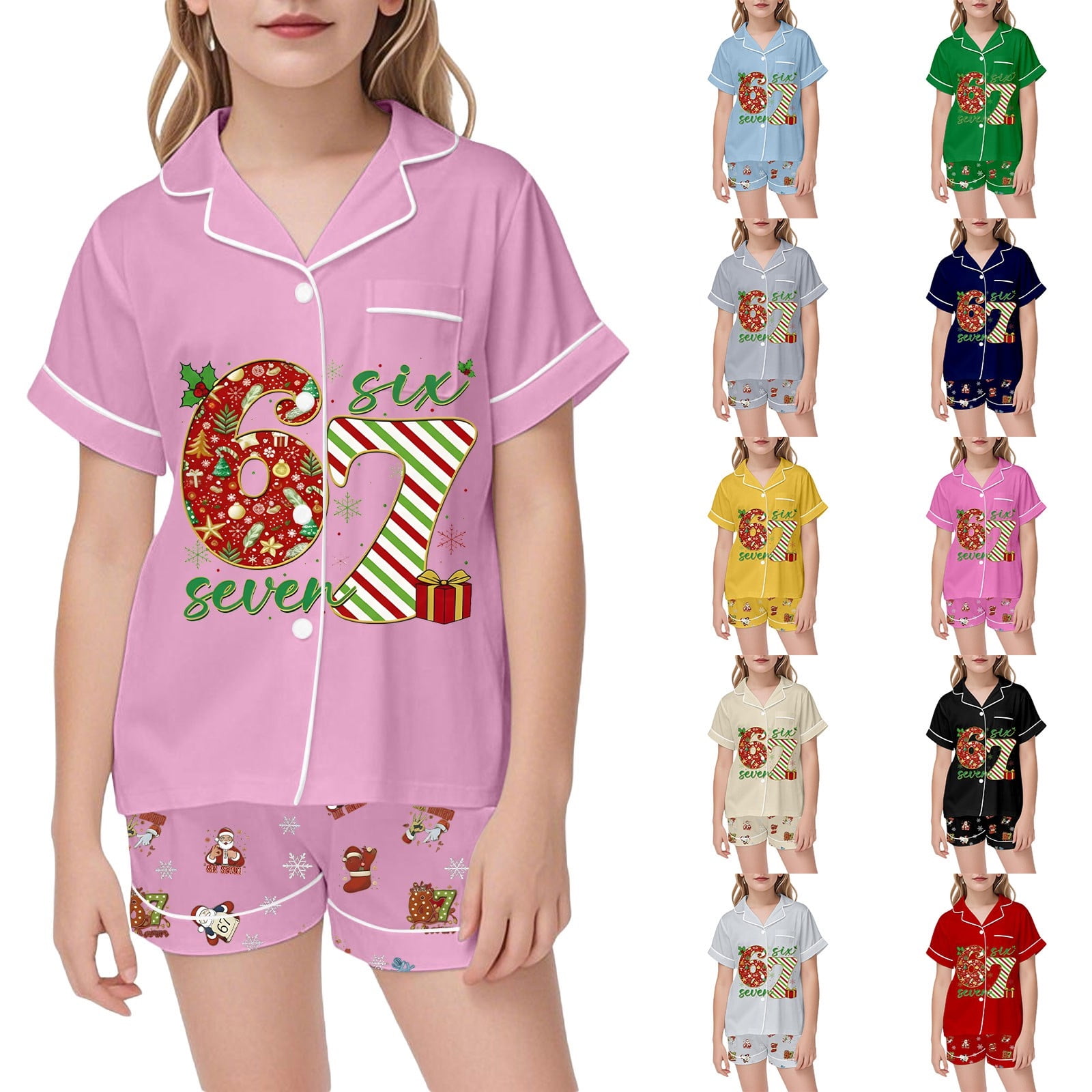 thosestan Kids 67 Meme Shirts Pant Sets Boys Girls Six Seven Outfits ...