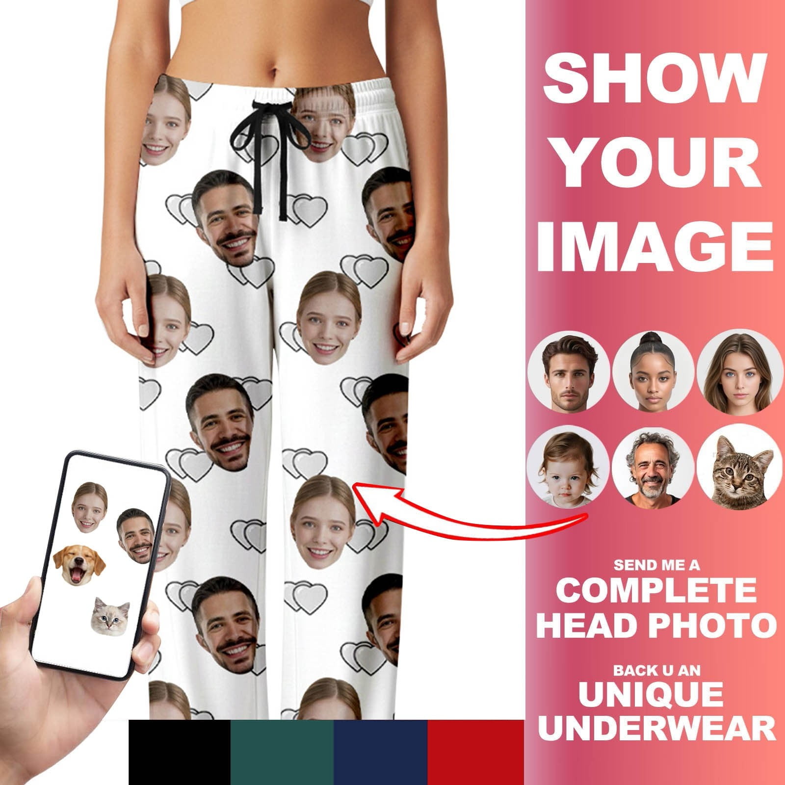 thosestan Personalized Pajamas Pants - Custom pajama pants with Photo ...